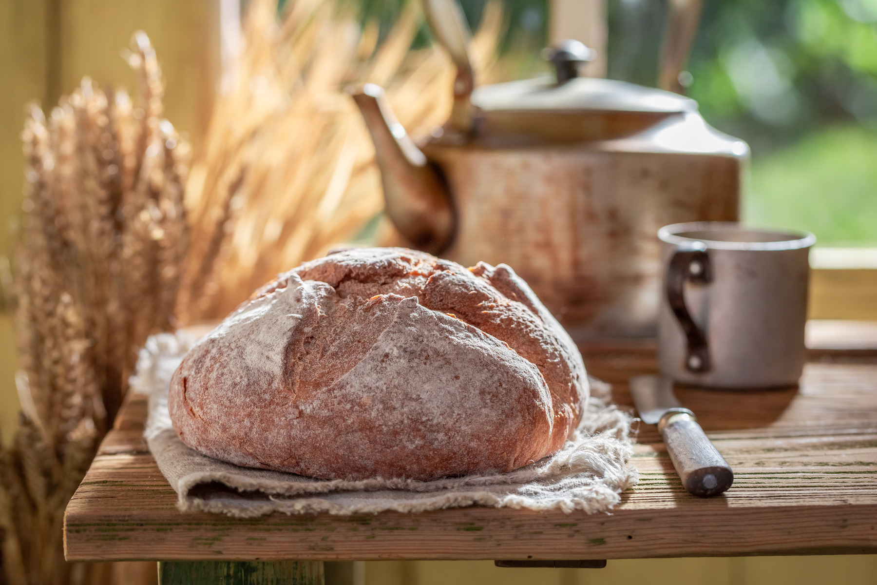 Rustic Whole Wheat Bread Recipe With Herbs and Onions - Grit